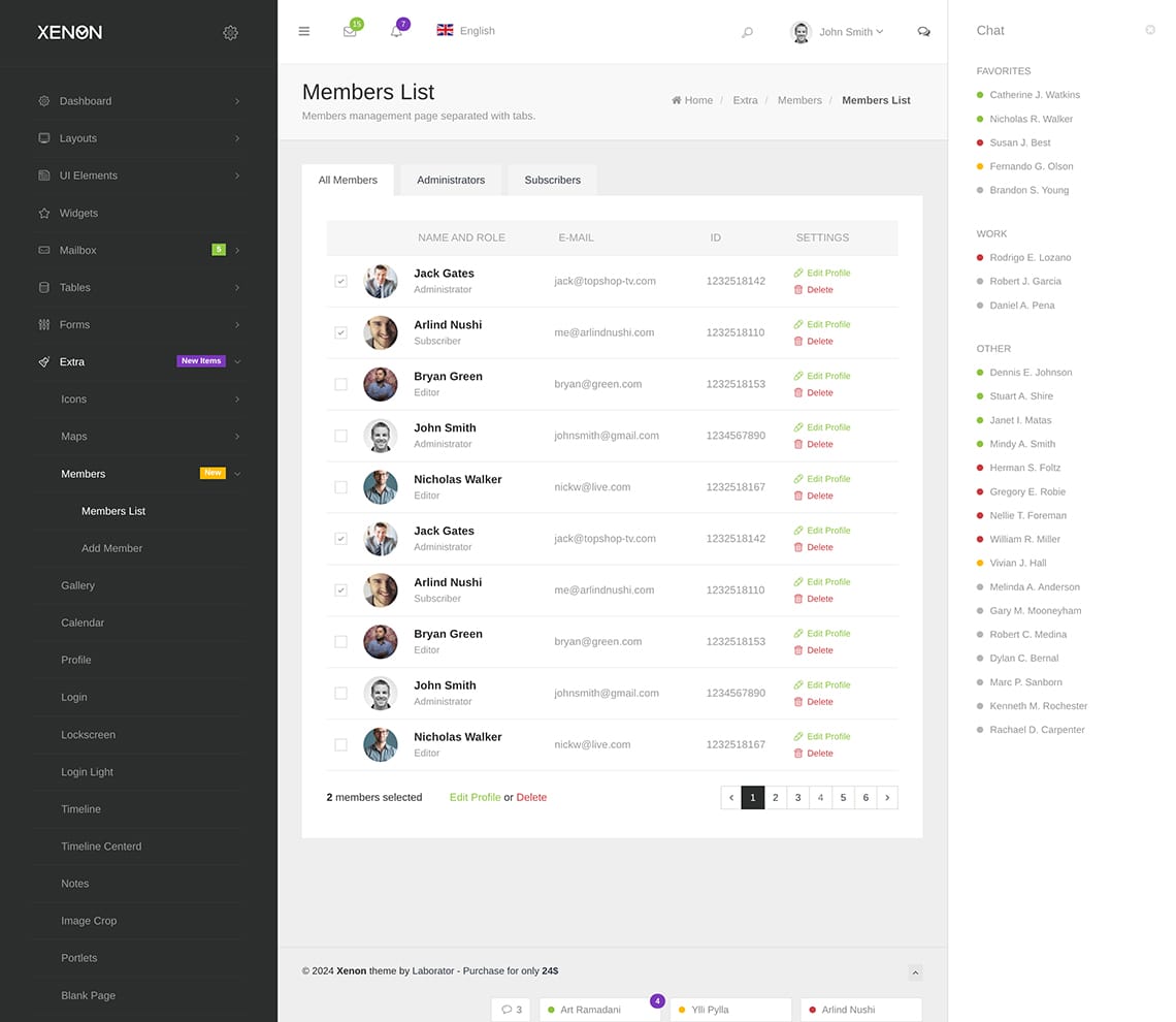 Xenon - Bootstrap Admin Theme