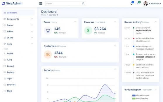 10 Best Free Admin Templates for 2024 – Laborator