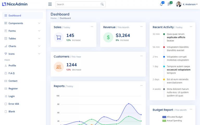 10 Best Free Admin Templates for 2024 – Laborator